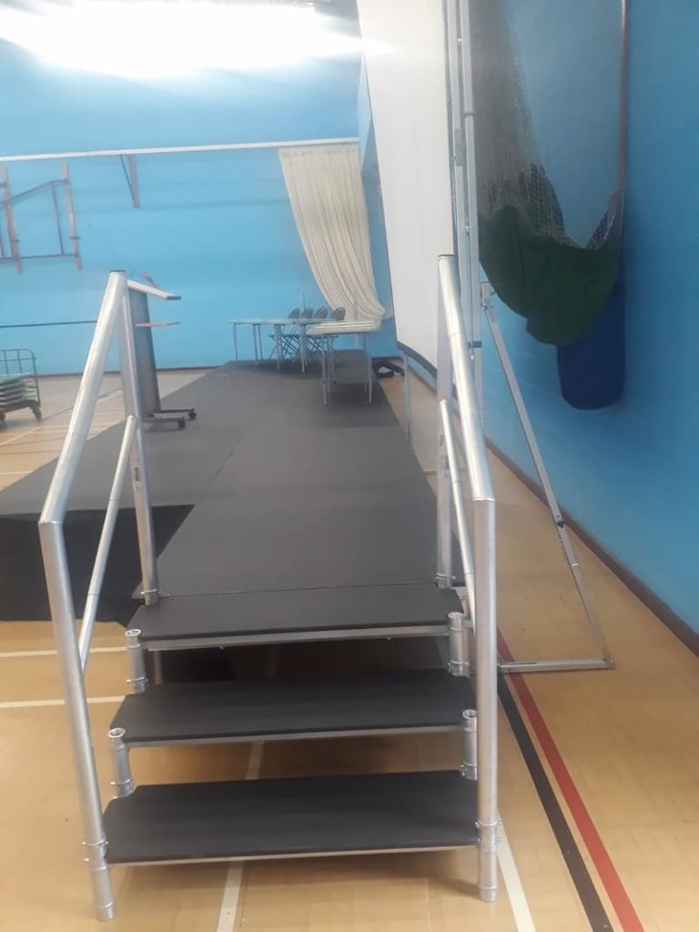 Stage Steps for Hire for 57cm High Stage - Staging - BE Event Hire