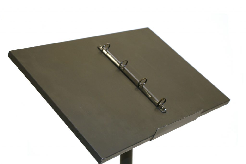 Black Lectern for Hire - Public Speaking & Display - BE Event Hire