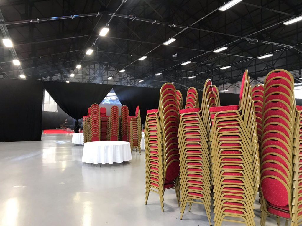 Red Banqueting Chair Hire - Weddings, Events - BE Event Hire