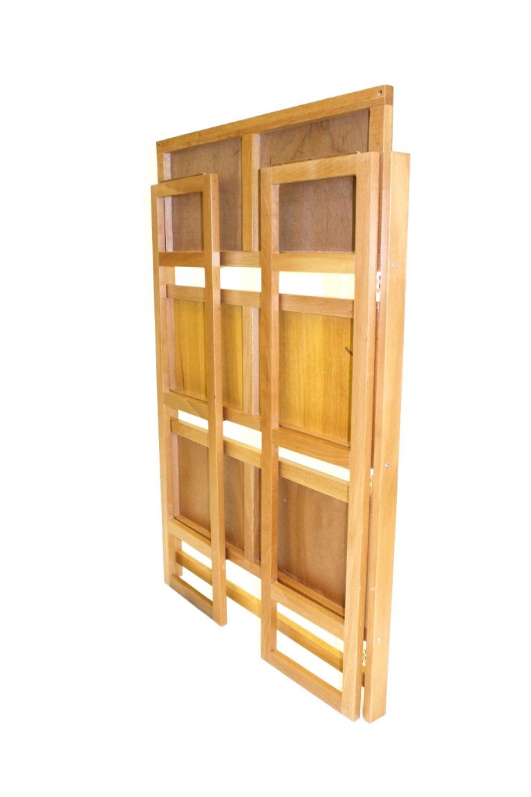 3 Tier wooden folding book shelf, book shelves, book case for hire.
