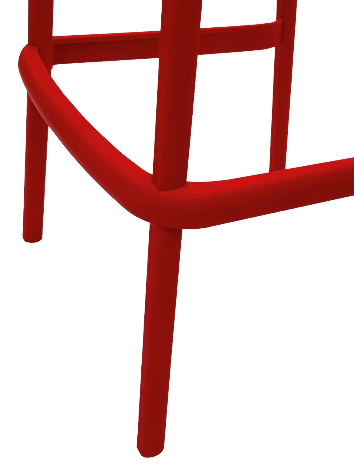 Red Plastic Bar Stool Hire - Indoor & Outdoor - BE Event Hire