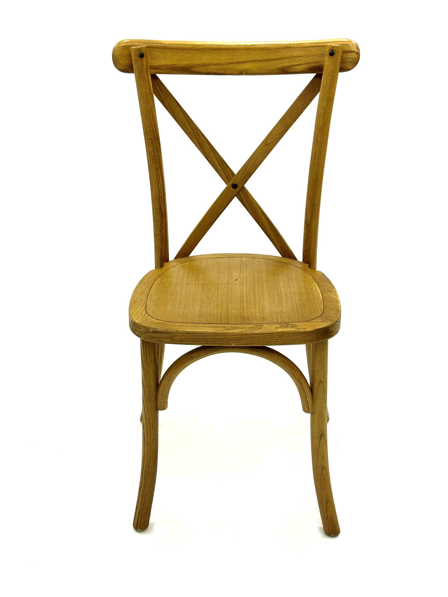 Light Oak Wooden Crossback Chair - Wedding, Events - BE Event