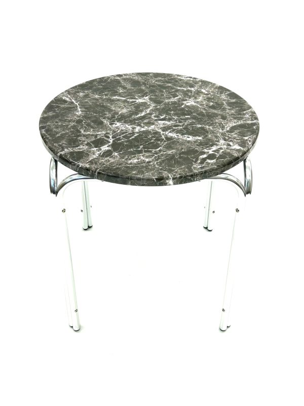 Round Marble Bistro Table Hire - Bistro Style - BE Event Hire
