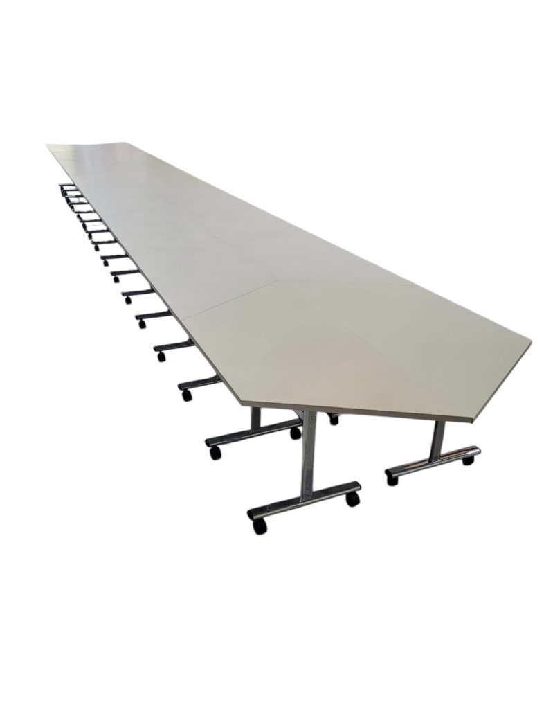 White Modular Tables, Boardroom Tables For Hire - BE Event Hire