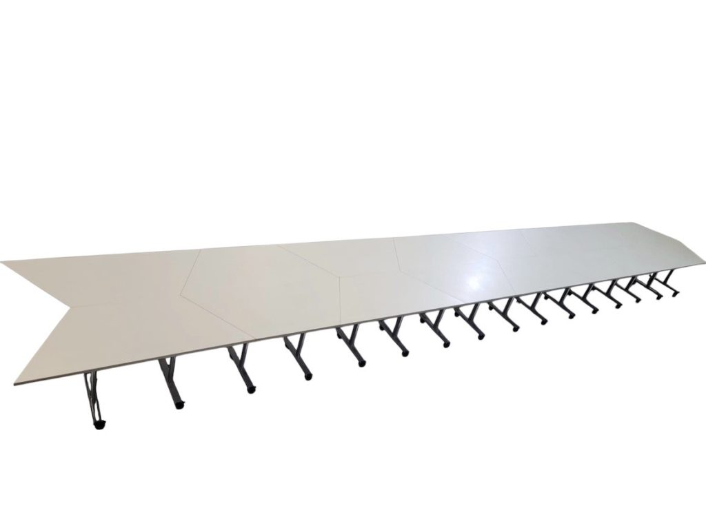 White Modular Tables, Boardroom Tables For Hire - BE Event Hire