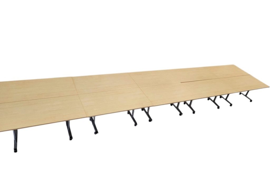 Brown Modular Tables, Boardroom Tables For Hire - BE Event Hire